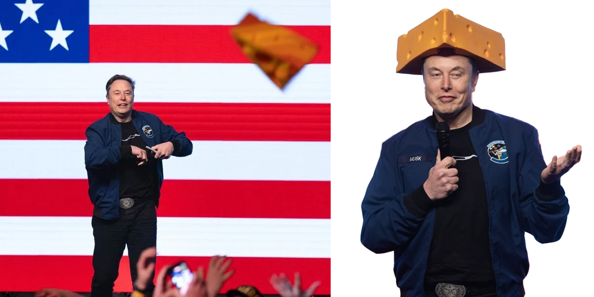What's Behind Elon Musk Cheese Hat Stunt at the Latest Town Hall?